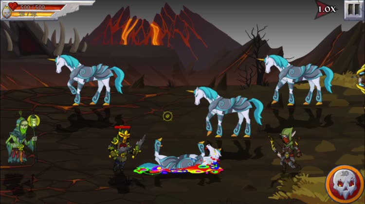 side scrolling strategy games