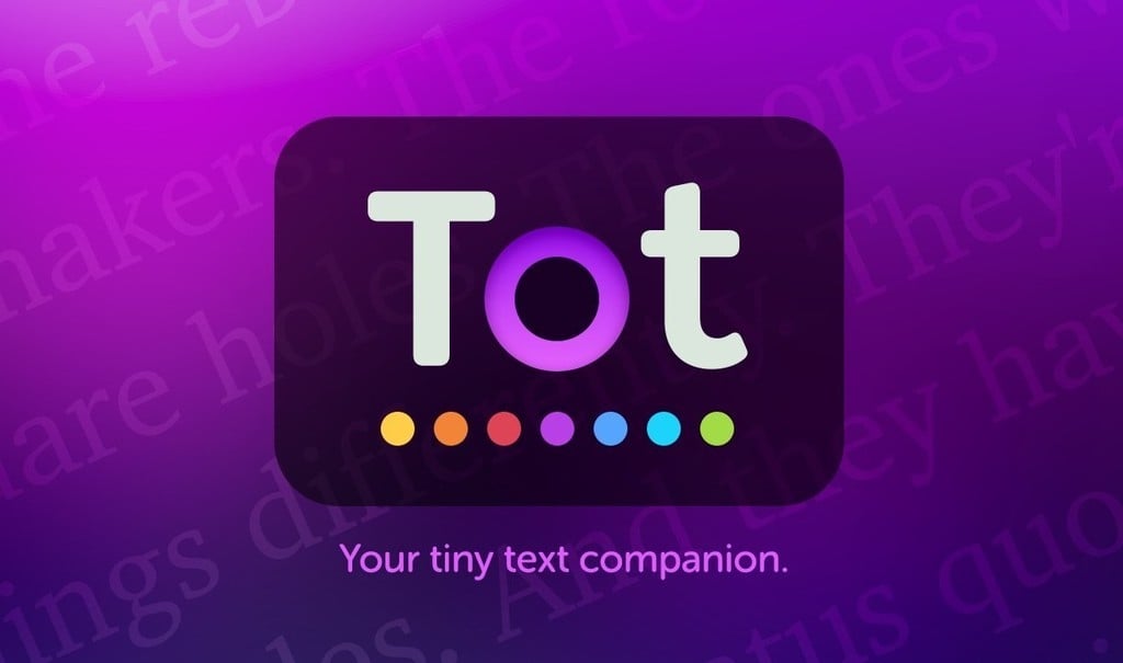 Tot Pocket is a Simple Cross-Platform Notes App