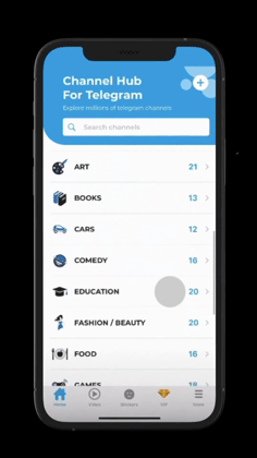 Telegram Channel Hub by Daniel Bitton