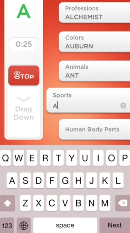 Stop Categories Word Game By Fanatee