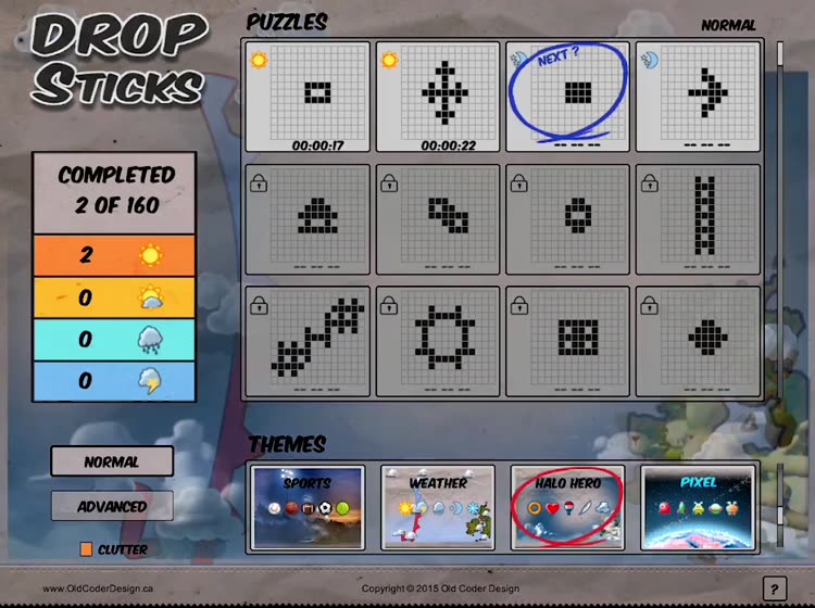 Drop Sticks by Old Coder Design