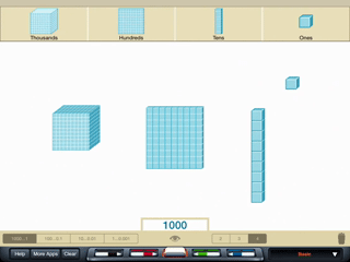 Base Ten Blocks Manipulative by Brainingcamp, LLC
