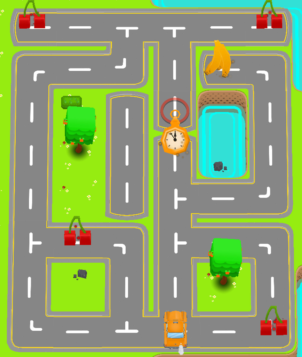 Help a taxi driving monkey in Crazy Maze – Traffic Puzzle
