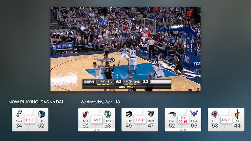 The NBA App for Apple TV Finally Gets an Update