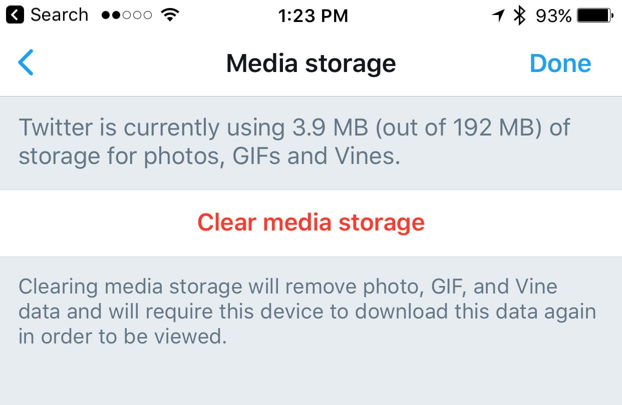 Twitter’s Official App Updated With Handy Clearing Cache Option