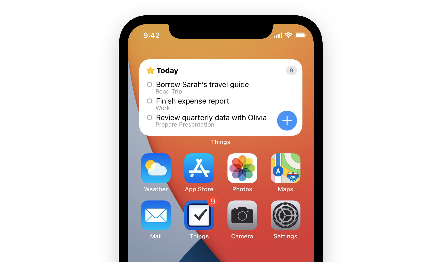 To Do App Things Adds Home Screen Widgets Apple Pencil Scribble
